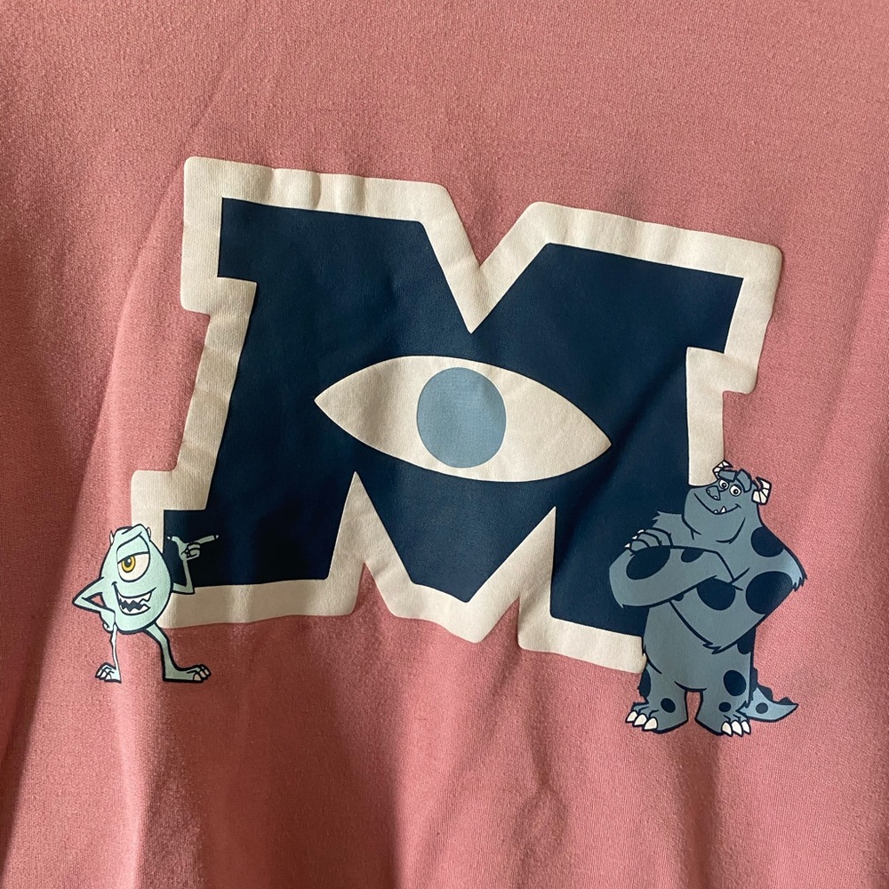 Disney Pixar Monsters Inc Pink Pullover Sweater - Gem